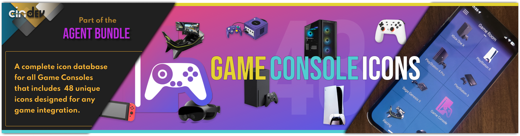 Cindev Game Console Icons